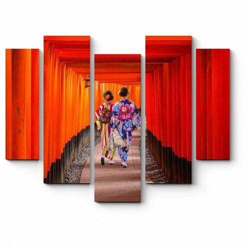 Модульная картина Дух Японии, Киото 121x98