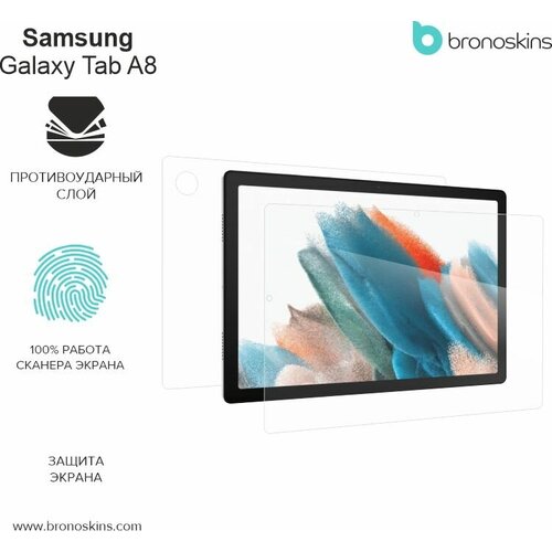Пленка экрана и задней панели Samsung Galaxy Tab A8 LTE (Глянцевая, Защита экрана FullScreen)
