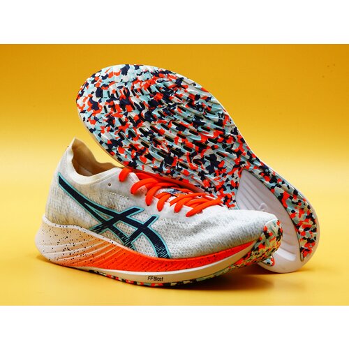 Кроссовки ASICS, полнота D, размер 8US, красный, белый