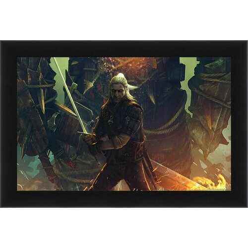 Плакат, постер на бумаге The Witcher 2: Assassins Of Kings. Размер 30 х 42 см