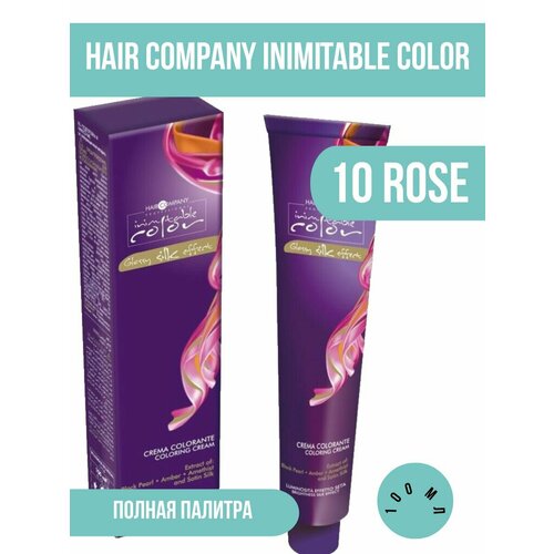INIMITABLE COLOR Coloring Cream 10 ROSE, 100 мл. Крем-краска Платиновый блондин розовый