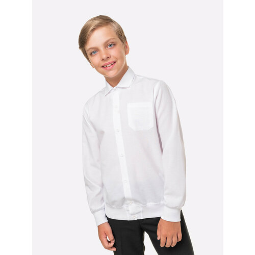 Школьная рубашка HappyFox, размер 152, белый