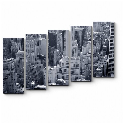 Модульная картина Черно-белый Нью-Йорк 180x126