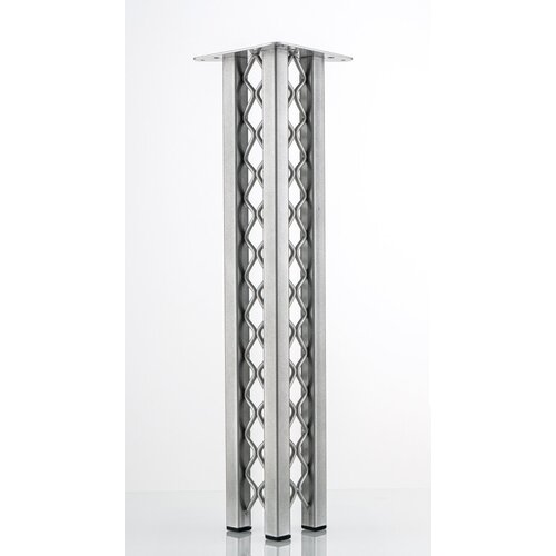 Ножка мебельная металлическая Ажур3П2V, высота 71см, комплект 1шт. /серебро матовое