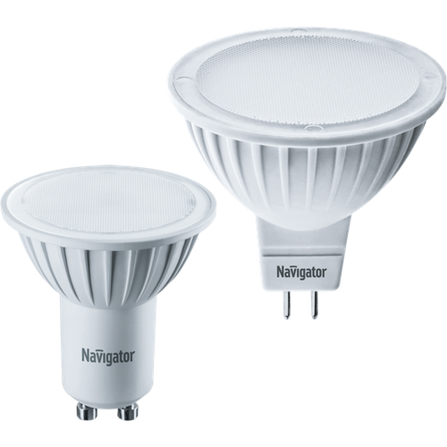 Лампа светодиодная LED 5вт 230в GU5.3 дневная | код. 18579 | NAVIGATOR (8шт. в упак.)