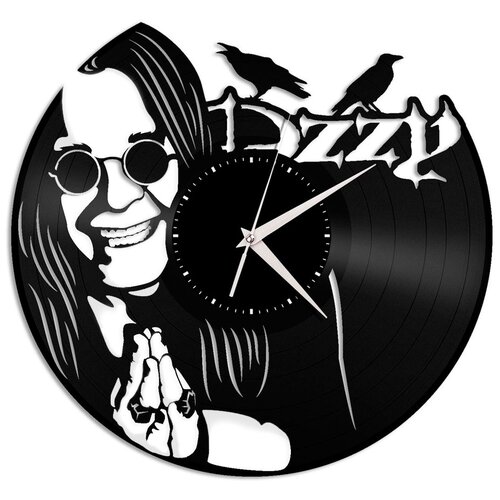 Часы из виниловой пластинки (c) VinylLab Ozzy Osbourne