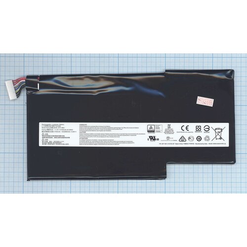 Аккумулятор BTY-M6J для ноутбука MSI GS73VR Stealth Pro 11.4V 64.98Wh (5700mAh) черный