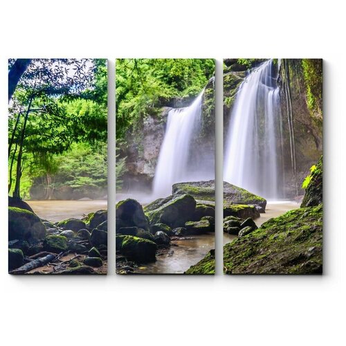 Модульная картина Райский водопад90x65