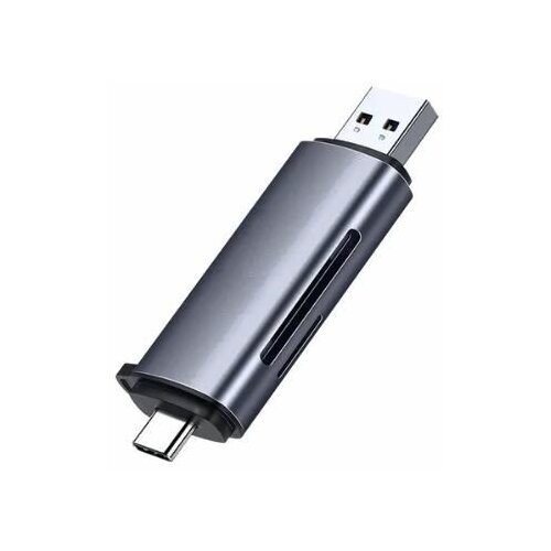 Картридер OTG Type-C/USB 3.0/SD/TF Onten OTN-531N серый