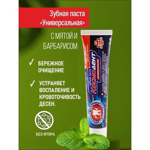 Космическое здоровье Зубная паста Универсальная, туба 60 мл Венец Сибири