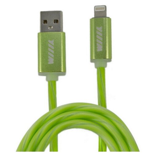 Переходник/адаптер WIIIX USB - Lightning (CBL710-U8-10), 1 м, зеленый