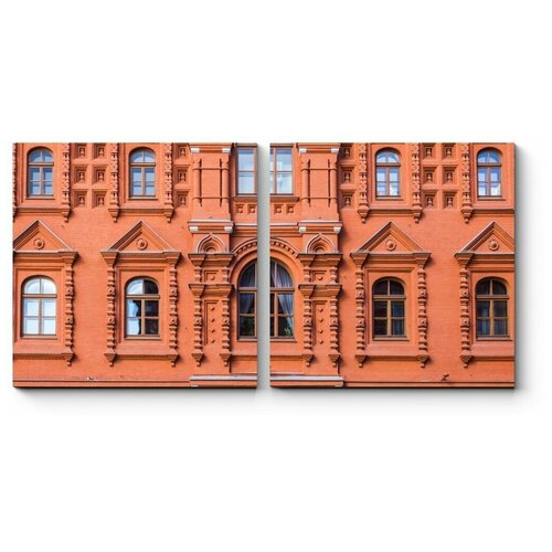 Модульная картина Классический фасад в русском стиле120x60