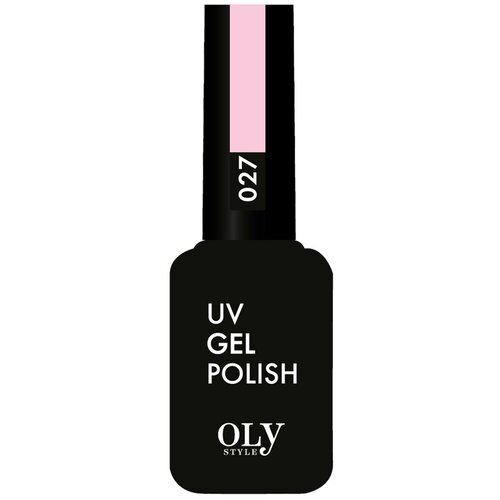 Olystyle гель-лак для ногтей UV Gel Polish, 10 мл, 027 светло-розовый