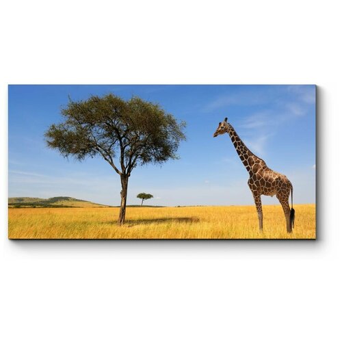 Модульная картина Одинокий африканский жираф 120x60