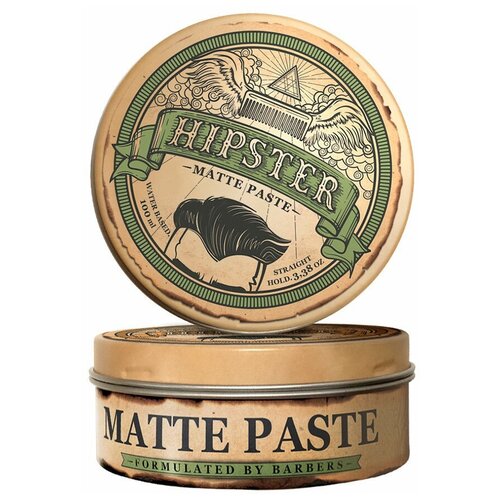 Hipster Паста Matte Paste, средняя фиксация, 100 мл, 135 г