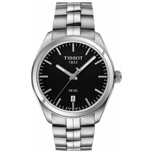 Наручные часы TISSOT T-Classic T101.410.11.051.00, серебряный, черный