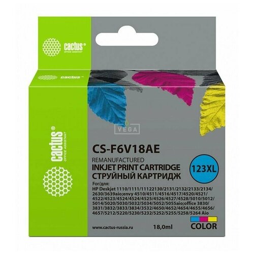 Картридж COLOR 18ML CS-F6V18AE CACTUS