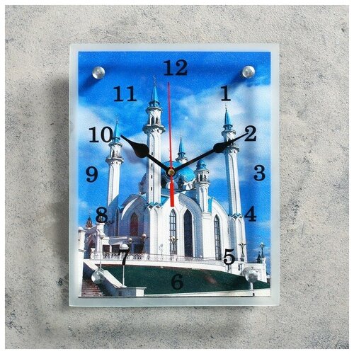 Часы настенные, серия: Город, "Мечеть Кул Шариф", 20х25 см, микс
