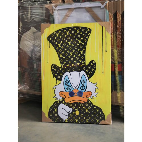 Картина на холсте Scrooge McDuck/ Скрудж МакДак 50х70см
