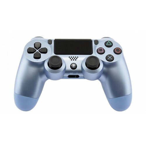 Геймпад игровой (джойстик) беспроводной для PS4/ПК - стальной синий
