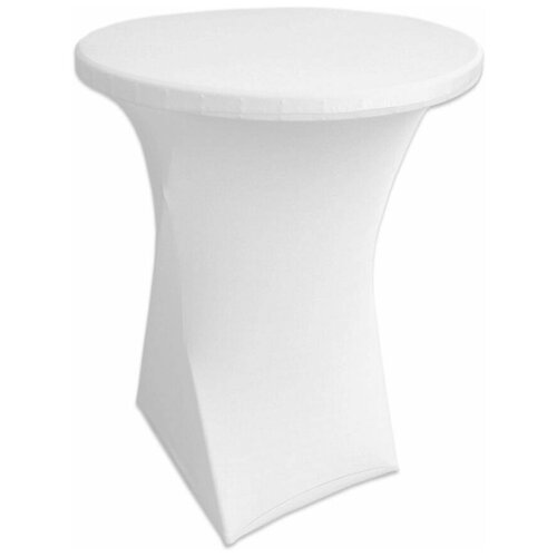 Чехол на коктейльный стол 110х80 см. цвет белый