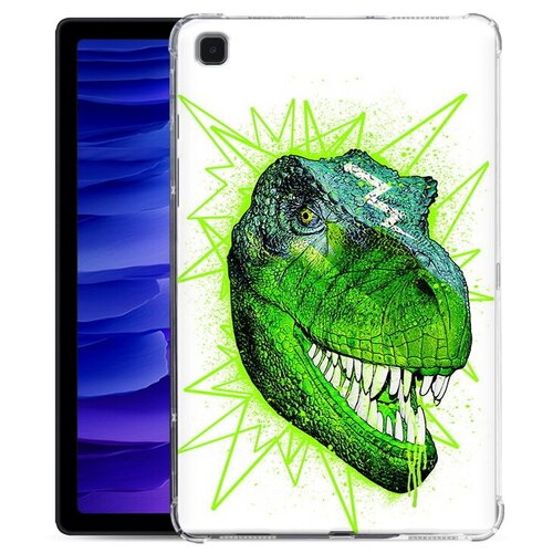 Чехол задняя-панель-накладка-бампер MyPads зеленый динозавр для Samsung Galaxy Tab A7 10.4 SM-T500 (2020)/Samsung Galaxy Tab A7 10.4 SM-T500/T505 (2020) противоударный