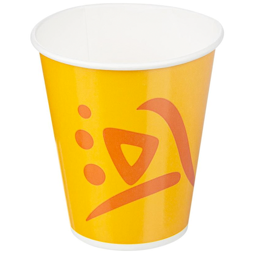 Huhtamaki стаканы одноразовые бумажные Whizz, 300 мл, 100 шт., желтый