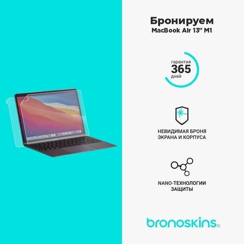 Защитная бронированная пленка вокруг клавиатуры MacBook Air 13,3" M1 (Матовая)