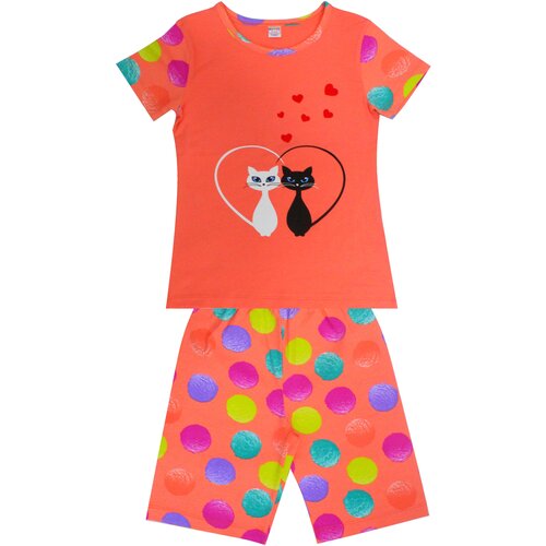 Пижама  BONITO KIDS, размер 128, коралловый