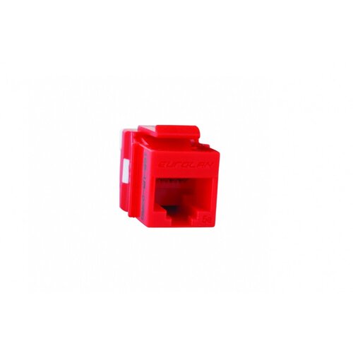 Модуль розеточный Keystone категории 5e UTP 1xRJ45 T568A/B красный | код.16B-U5-03RD | Eurolan (60шт. в упак.)