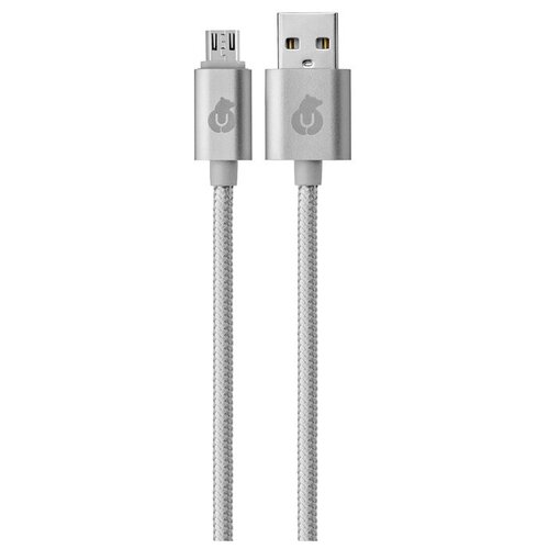 Кабель uBear Cord USB - microUSB (DC03), 1.2 м, серый