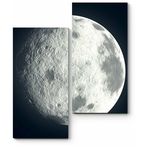Модульная картина Безупречная Луна 90x113