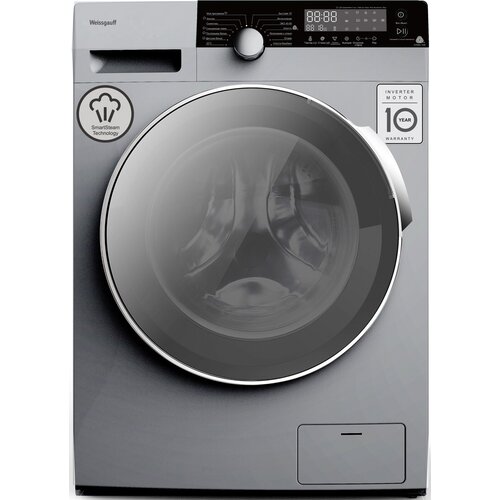 Стиральная машина Weissgauff WM 4947 DC Inverter Steam Silver класс: A+++ загр. фронтальная макс:7кг