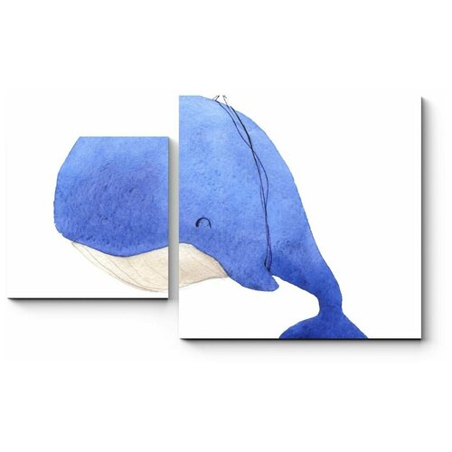 Модульная картина Голубая мечта кита 60x36