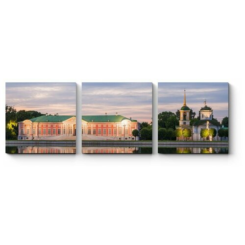 Модульная картина Загородный дворец, Кусково90x30