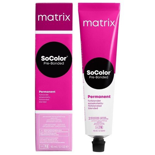 Matrix SoColor перманентная крем-краска для волос Pre-Bonded, 4NJ Шатен натуральный нефритовый, 90 мл