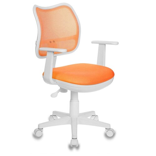 Компьютерное кресло Бюрократ CH-W797 офисное, обивка: сетка/текстиль, цвет: TW-96-1 оранжевый