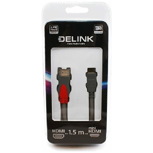 Кабель HDMI-mini HDMI 1,5м Delink