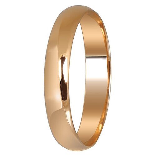 Кольцо обручальное Юверос, красное золото, 585 проба, размер 15