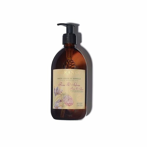 Durance / Марсельское жидкое мыло для рук и тела Роза и шафран 500мл. / Rose & Saffron