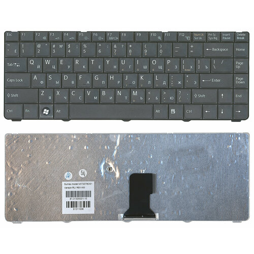 Клавиатура для Sony Vaio VGN-NR21 черная