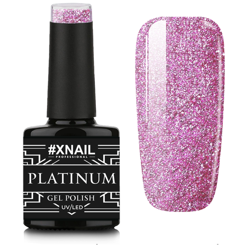 Гель лак XNAIL PROFESSIONAL Platinum жидкая фольга, для дизайна ногтей, 10 мл, № 25