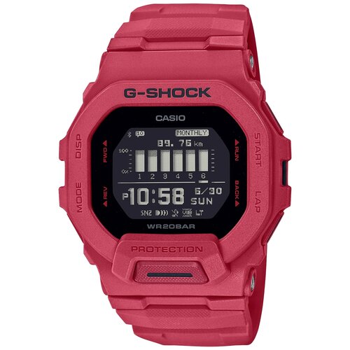 Наручные часы CASIO G-Shock GBD-200RD-4, черный, красный