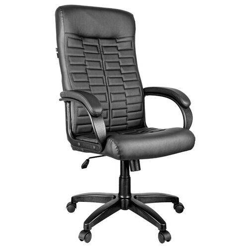 Компьютерное кресло Helmi HL-E80 Ornament для руководителя, обивка: искусственная кожа, цвет: черный