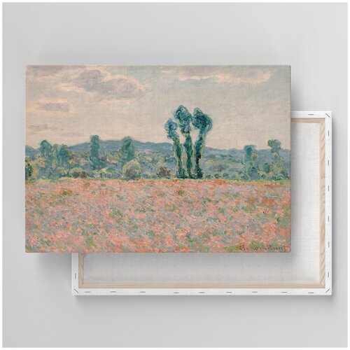 Картина на холсте с подрамником / Monet Claude / Клод Моне - Поле маков