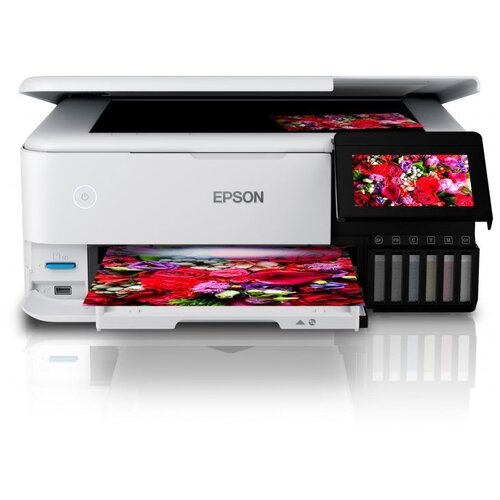 МФУ струйное Epson EcoTank L8160, цветн., A4, белый