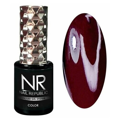 Nail Republic гель-лак для ногтей Color, 10 мл, 10 г, 167 темно-сливовый