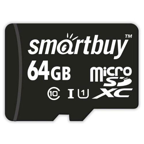 Карта памяти 64 ГБ microSDXC SmartBuy SB64GBSDCL10-01 Class 10 1 шт.