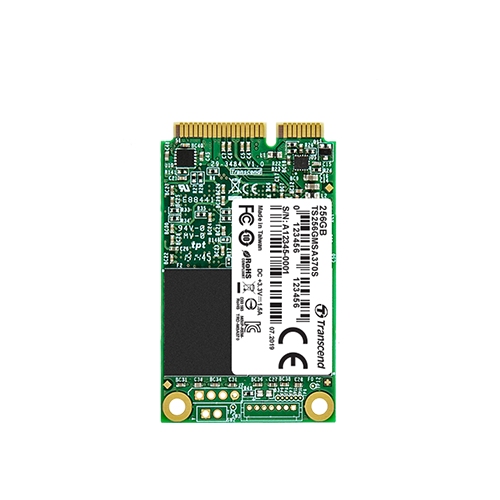 Внутренний SSD Transcend 128GB 370S mSata (mini SATA), SATA-III, R/W - 530/400 MB/s, MLC