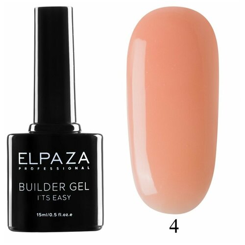 ELPAZA Гель для наращивания ногтей Builder Gel Its Easy 04, 15 мл